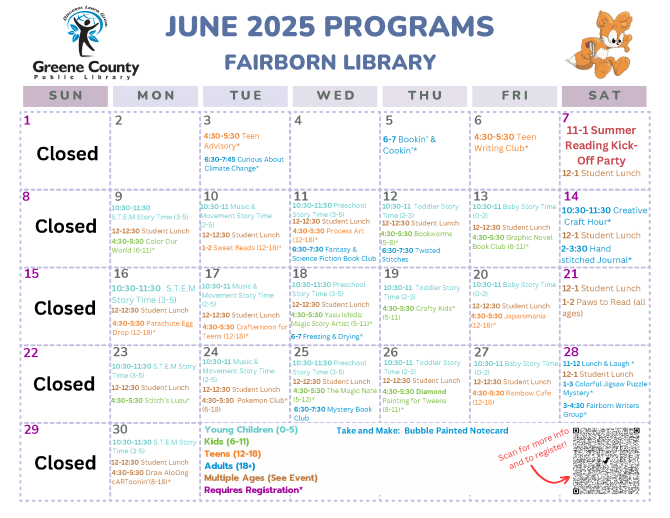 Summer at Fairborn! | Greene County Library