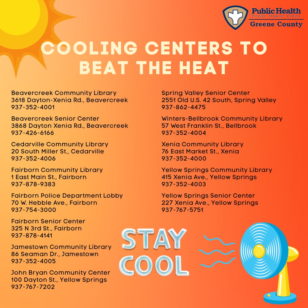 Beat the Heat: Your Libraries are Cooling Centers | Greene County Library